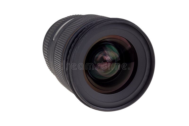 Lens of Modern Digital Camera, View of Front Lens Stock Photo - Image ...