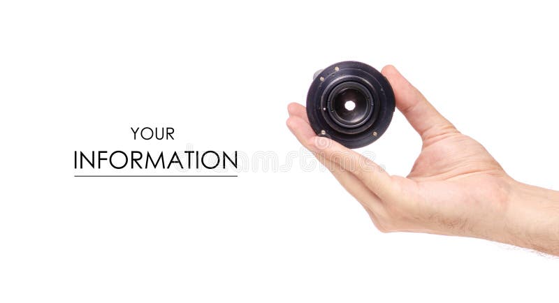 Lens Objective in Hand Pattern Stock Photo - Image of focus, digital ...