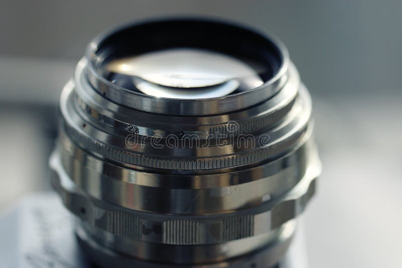 Lens from old camera stock photo. Image of books, history - 61976188