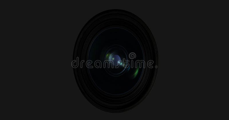 A Lens with Opening Aperture Blades through Which a Beam of Light ...