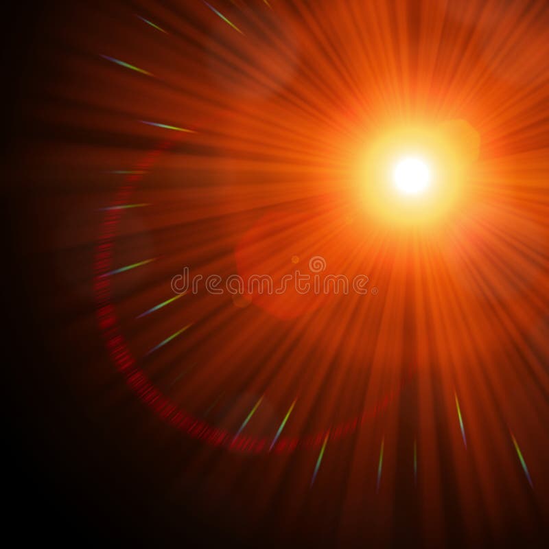 Lens Patch of Reflected Light Flares Stock Illustration - Illustration ...