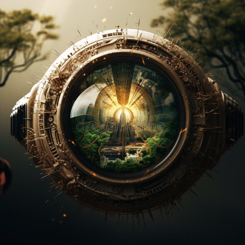 Lens of Perception: Exploring New Realities Stock Photo - Image of ...