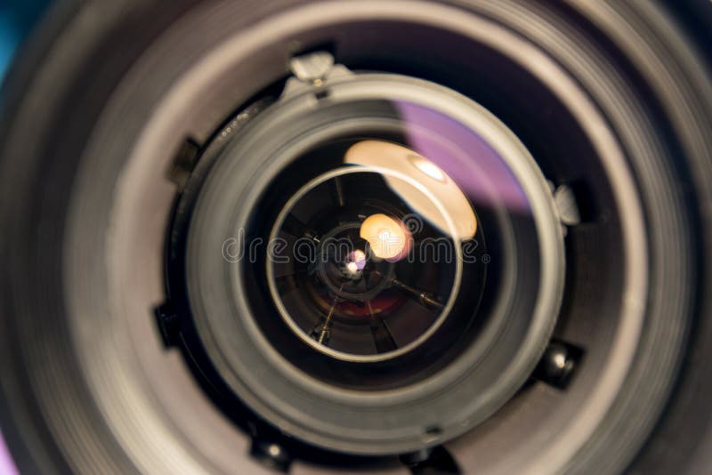 Lens of the Photo Objective. Stock Image - Image of equipment, glass ...