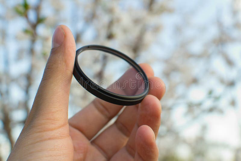 Lens protective filter stock photo. Image of protection - 120848068