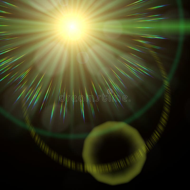 Lens Patch of Reflected Light Flares Stock Illustration - Illustration ...