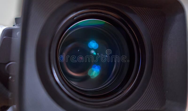 Television Camera Ready To Work in the Studio Closeup Stock Image ...