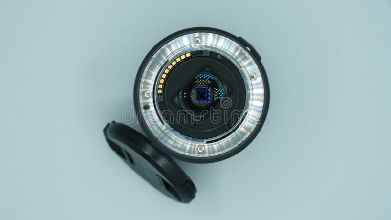 Lense View Under the Camera Stock Photo - Image of circle, organ: 267487060