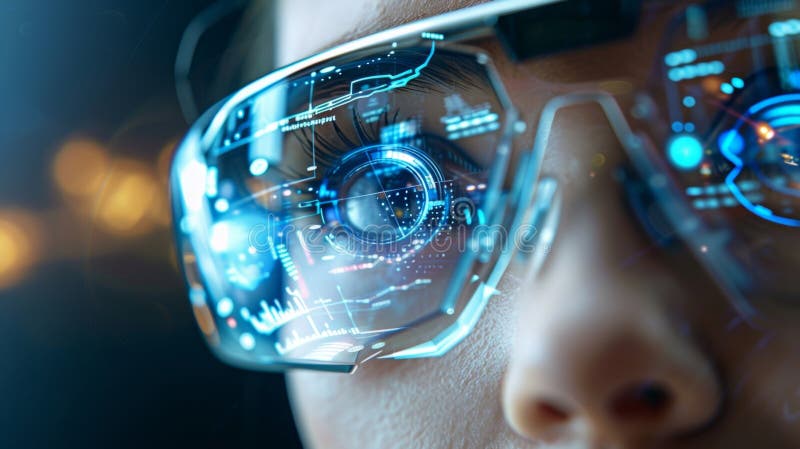 The Lenses of the Glasses are Equipped with Augmented Reality ...