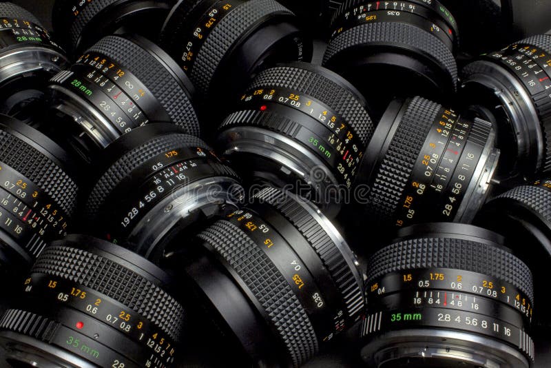 Lenses stock image. Image of wideangle, group, camera - 30656995