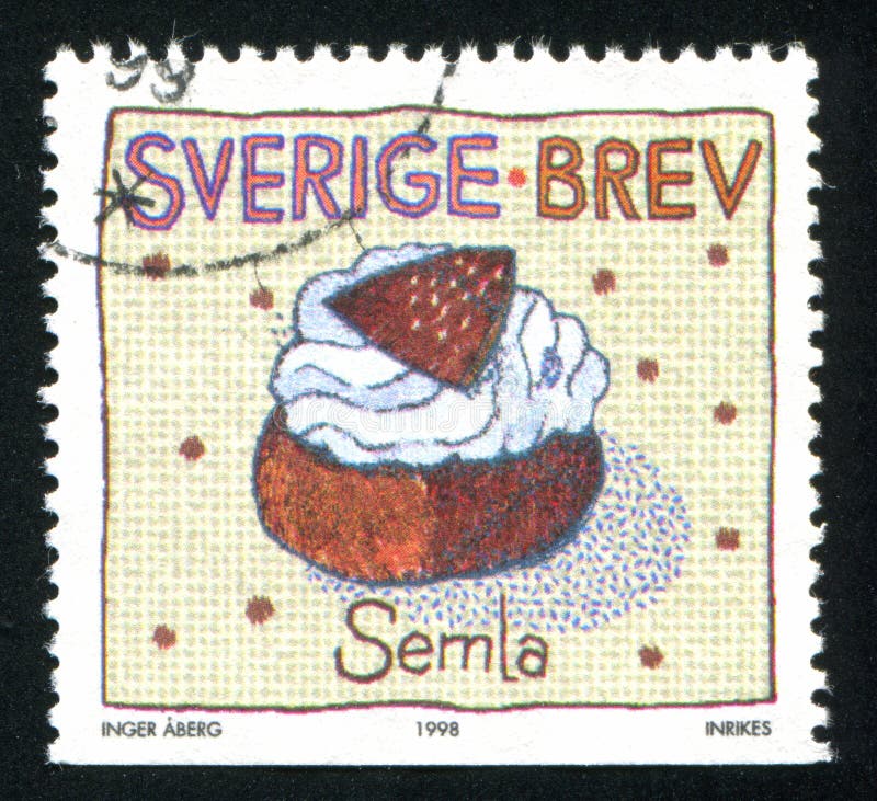 Lent bun editorial stock image. Image of sweden, edible - 363276994