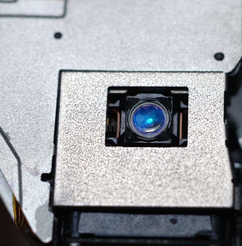 Ensambladura Del Laser Y De La Lente De Un Lector De Cd Foto de archivo ...