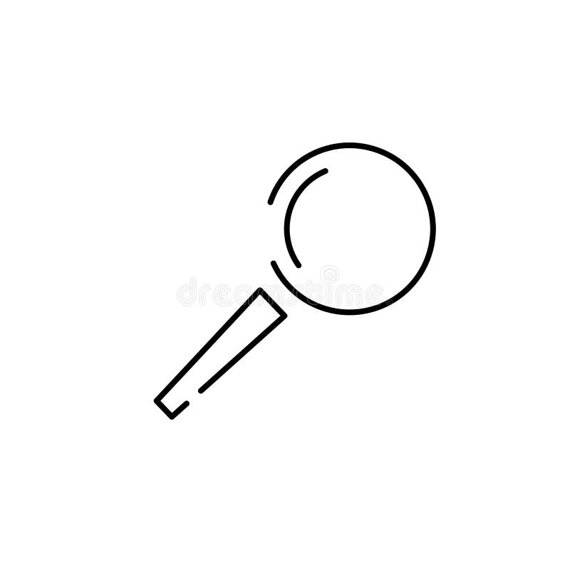 Lente D'ingrandimento, Icona Di Ricerca Con Lente D'ingrandimento ...