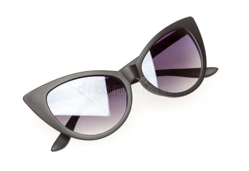 Lentes De Sol Negros Aisladas En Blanco Imagen de archivo - Imagen de ...