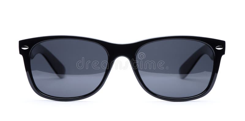 Lentes De Sol Negros Modernas Aisladas Imagen de archivo - Imagen de ...