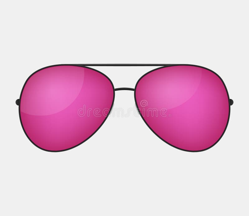 Lentes vectoriales rosas ilustración del vector. Ilustración de ...