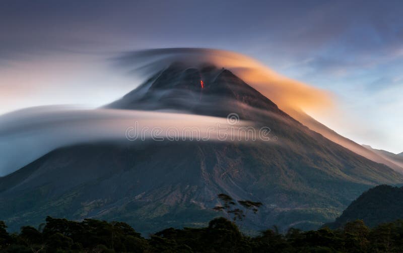 Mount Merapi Yogyakarta Indonesia Stock Photo - Image of alps, geology ...