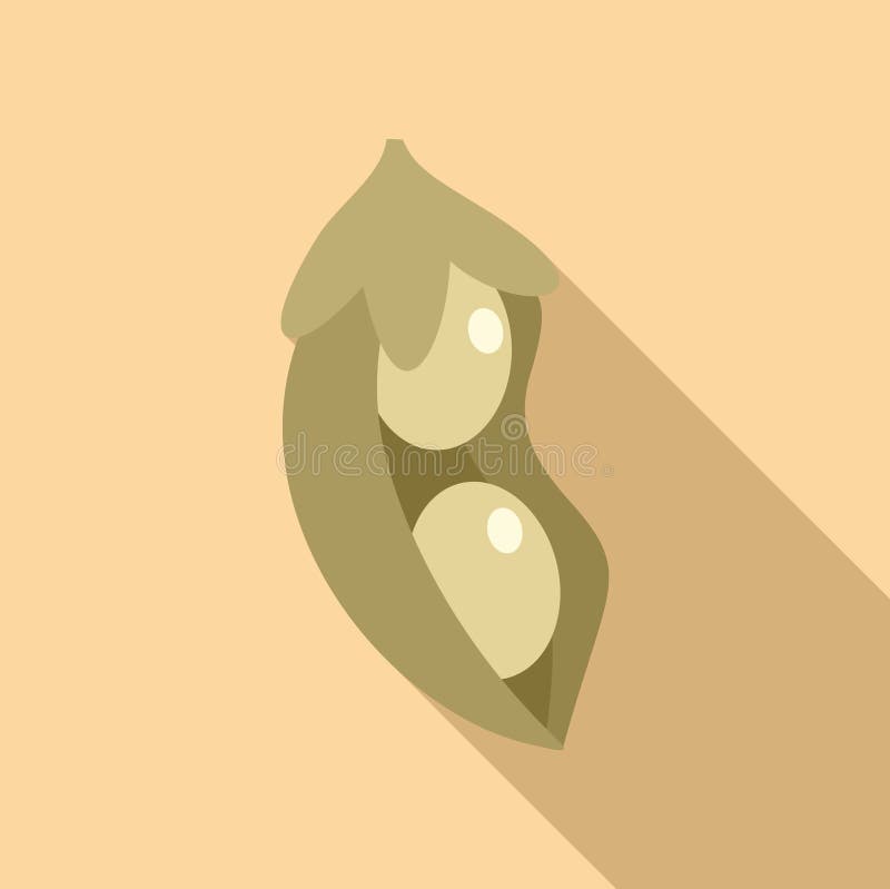 Lentil Bean Icon Flat Vector. Food Plant Stock Illustration ...