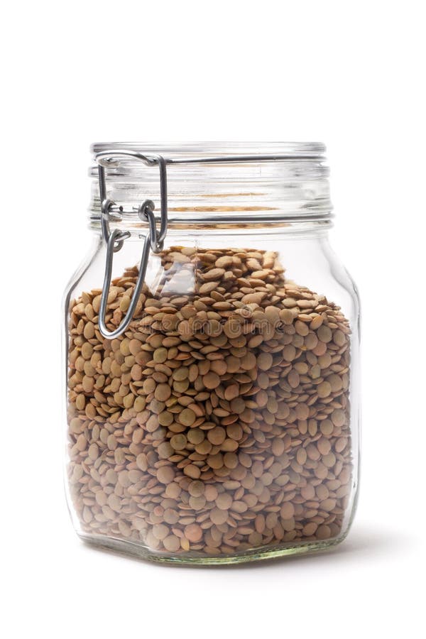 Lentil in a Jar stock photo. Image of food, glassware - 40593932