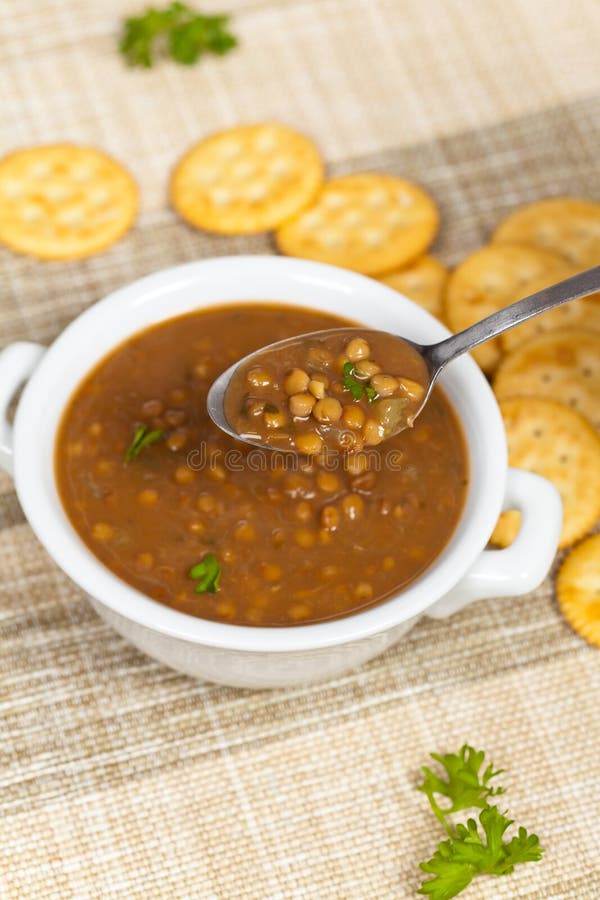Lentil soup stock photo. Image of organic, cooking, cooked - 36741552