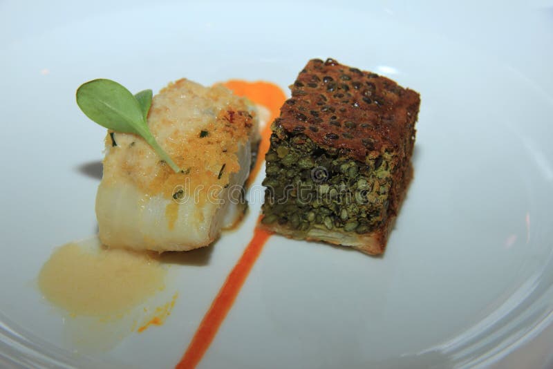 Lentils and fish stock image. Image of plate, meal, vegetable - 83083395