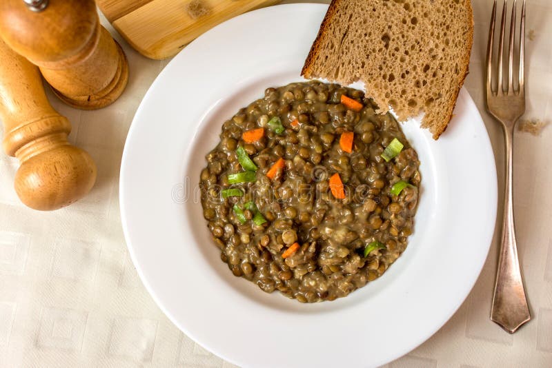 Lentils or lens stock image. Image of bowl, nature, legume - 66063519
