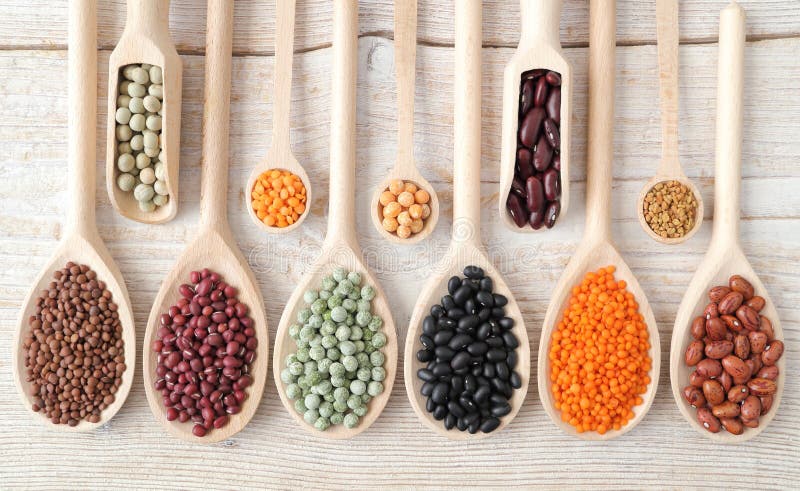 Lentils, peas and beans. stock image. Image of vegan - 91342665
