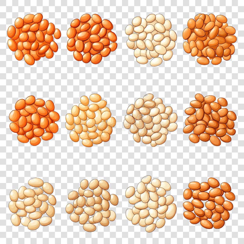Lentils set illustration stock image. Illustration of empty - 341522791