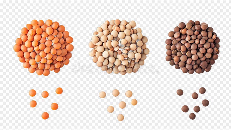 Lentils set stock image. Illustration of fresh, chickpea - 341481477