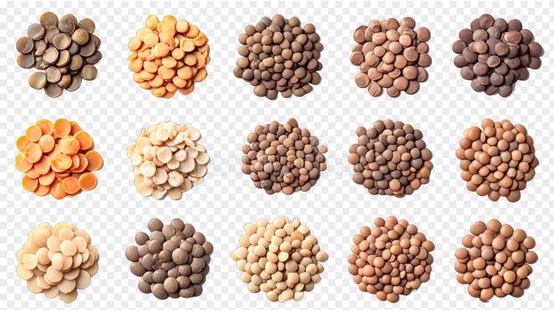 Lentils set stock image. Illustration of lentil, wooden - 341522699