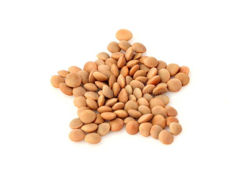 Lentils.Top View.Isolated Closeup. Stock Photo - Image of isolated ...