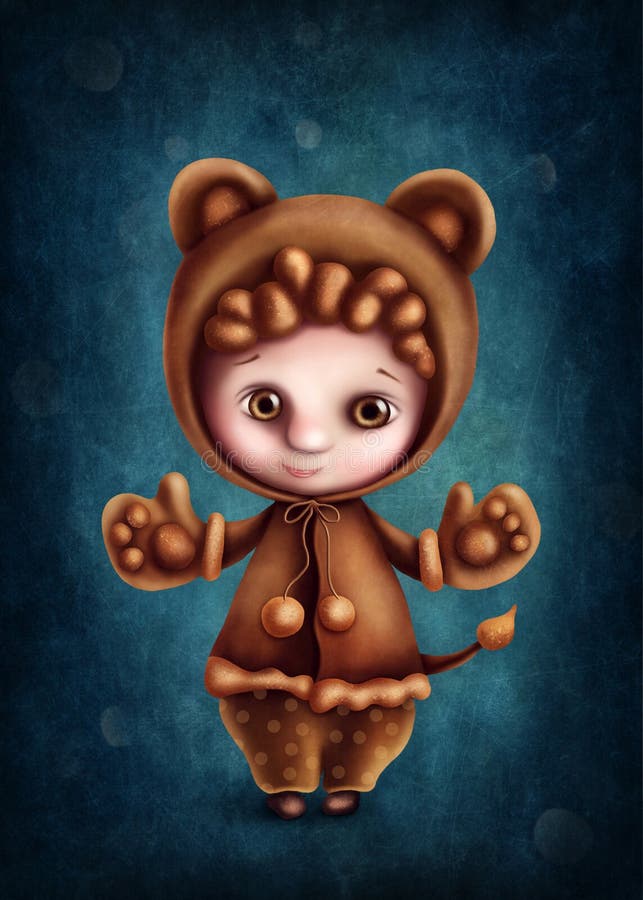 Leo astrological sign boy stock illustration. Illustration of symbol ...