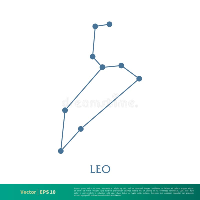 Leo - Constellation Star Icon Vector Logo Template Illustration Design ...