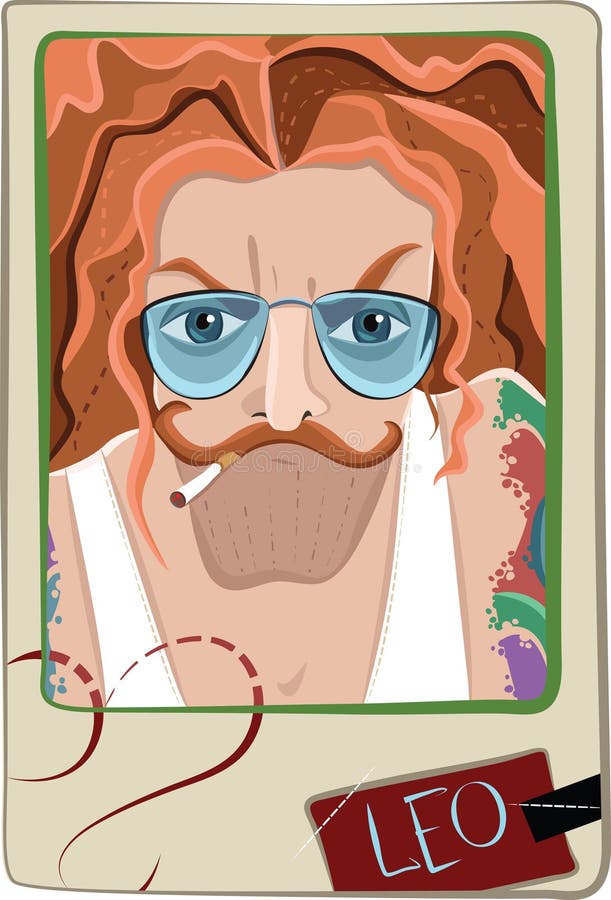 Leo man stock illustration. Illustration of long, hair - 40112735