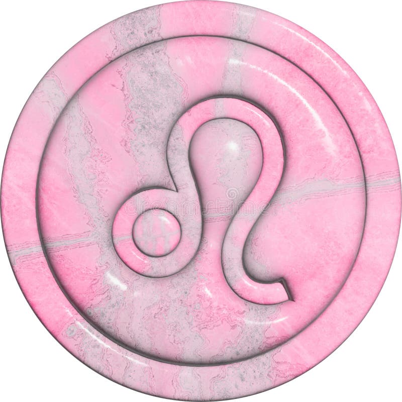 Leo. Three-dimensional Button in the Form of a Coin with a Zodiac Sign ...