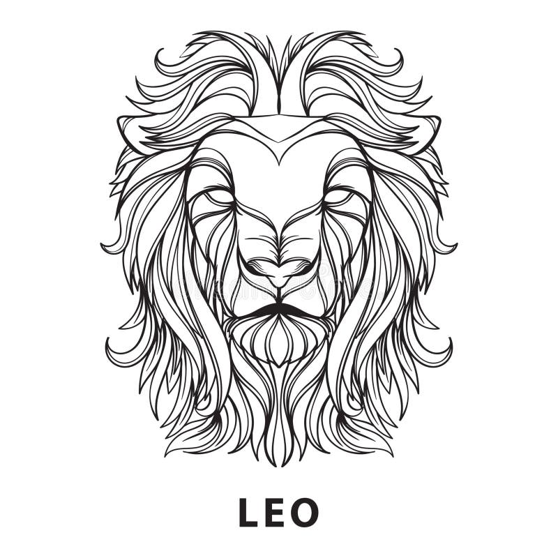Leo. Vector Illustration Decorative Design Stock Vector - Illustration ...
