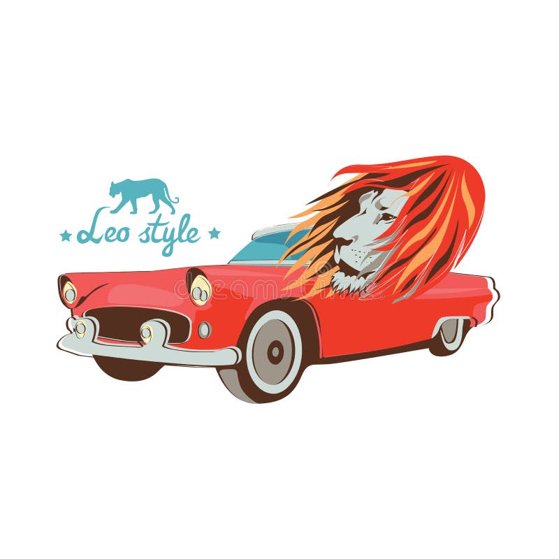 Leo -wild driver stock vector. Illustration of animals - 32359282