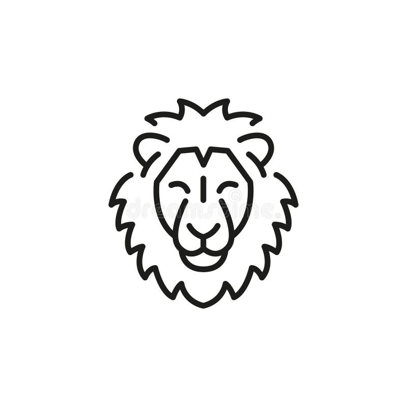 Leo Zodiac Icon stock vector. Illustration of fauna - 324576206