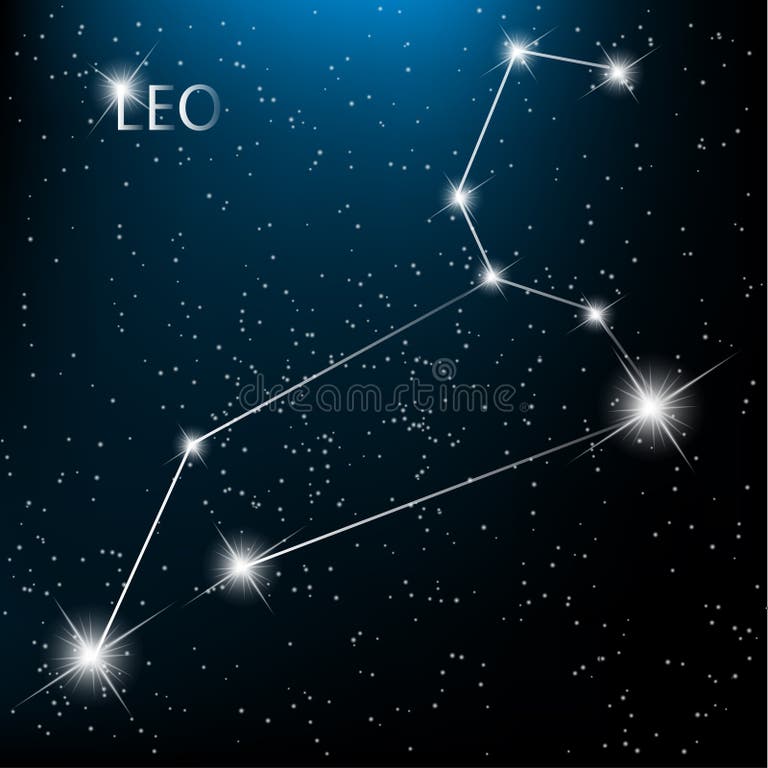 Black Leo Zodiac Star Sign Stock Illustrations – 3,516 Black Leo Zodiac ...