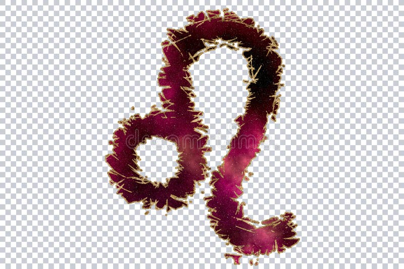 Leo Zodiac Sign, Red Sky stock illustration. Illustration of glow ...