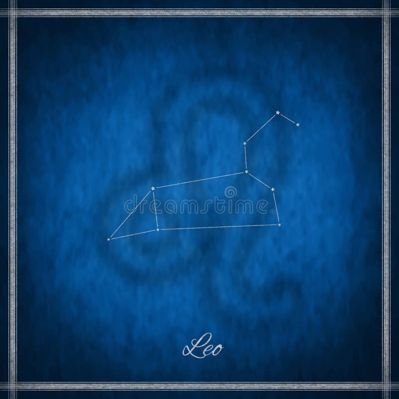 Leo Zodiac Sign, Leo Symbol Stock Illustration - Illustration of space ...