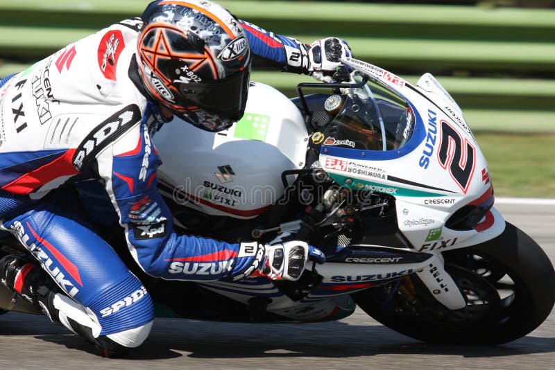 Leon Camier - Suzuki GSX-R 1000 - Crescent Editorial Stock Image ...