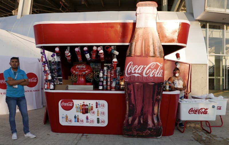 Leon, Mexico-January 13, 2017: Coke Booth at Leon Carnival Editorial ...