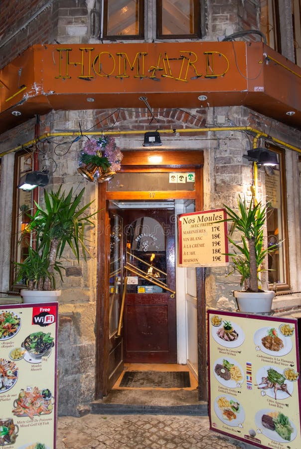 Leon Restaurant in Brussels Editorial Image - Image of january ...