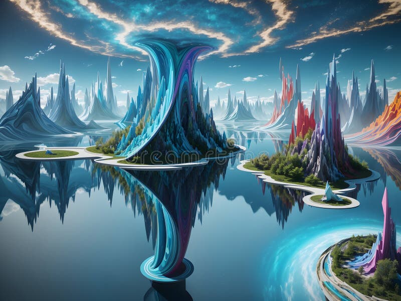 Leonardo Ai Generated Reality Warp Stock Illustration - Illustration of ...