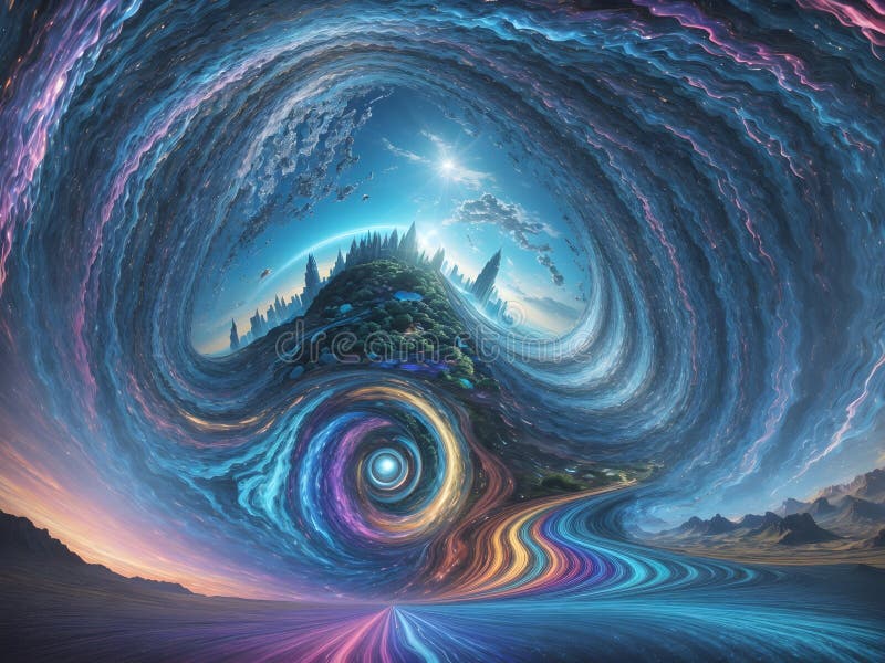 Leonardo Ai Generated Reality Warp Stock Illustration - Illustration of ...