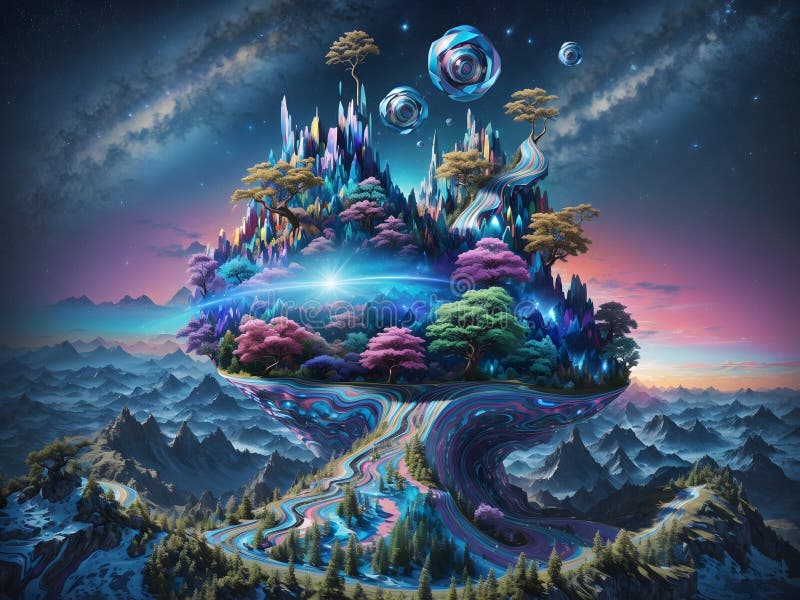 Leonardo Ai Generated Reality Warp Stock Illustration - Illustration of ...