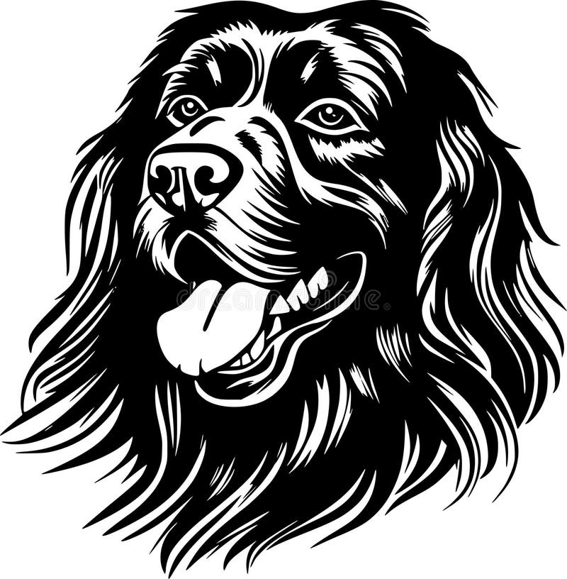 Leonberger - Minimalist and Flat Logo - Vector Illustration Stock ...