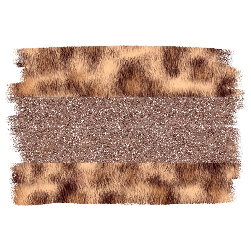 Leopard Brush Paint Stroke. Stock Backdrop Illustrtion. Stock Image ...