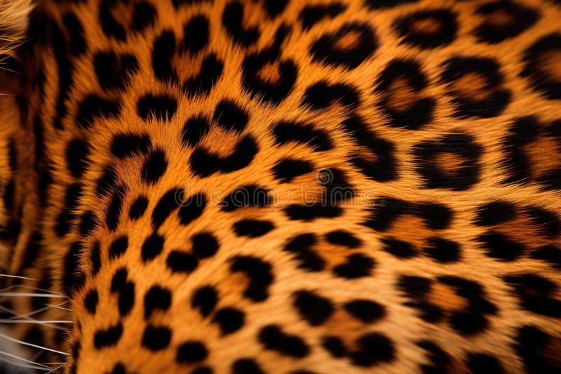 Leopard Fur Macro Shot, Natural Texture. AI Generated Stock Photo ...