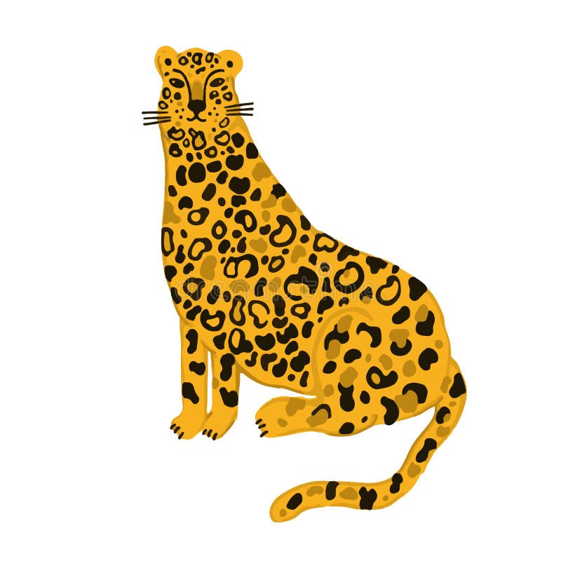 Leopard Animal Seamless Pattern. Tropical Plant Leaves Background Stock ...